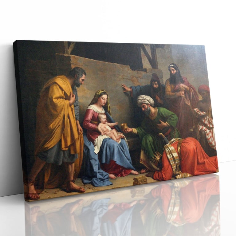 Nativity Scene Three Kings Adoration of the Magi – Red Bus Prints